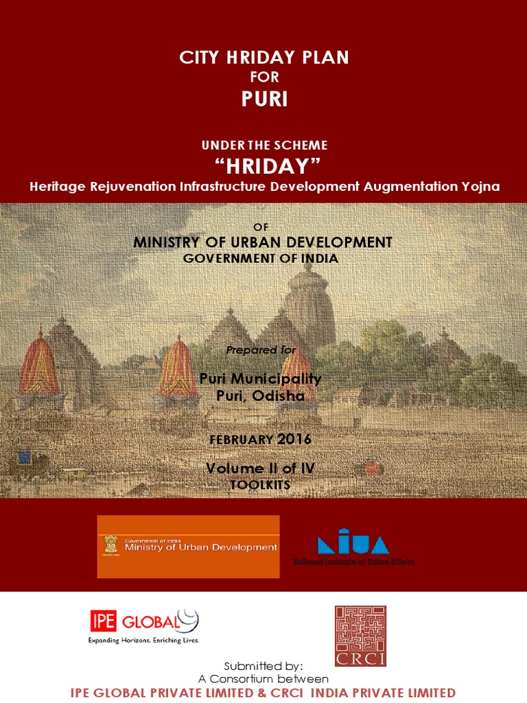 Hriday Plan For Puri Vol II Toolkit | PDF | Infrastructure | Sustainability