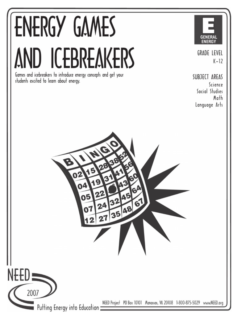 Energy Games and Icebreakers | PDF | Wind Power | Solar Power