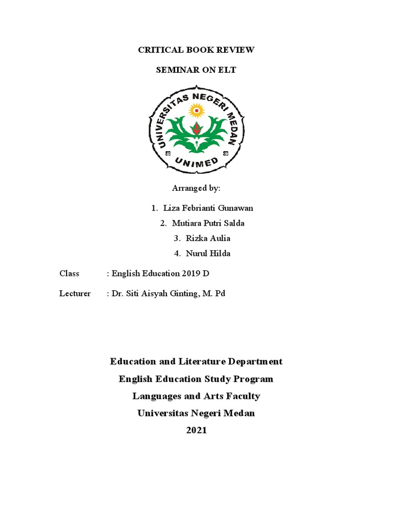 Critical Book Review About SEMINAR On ELT | PDF | Textbook ...