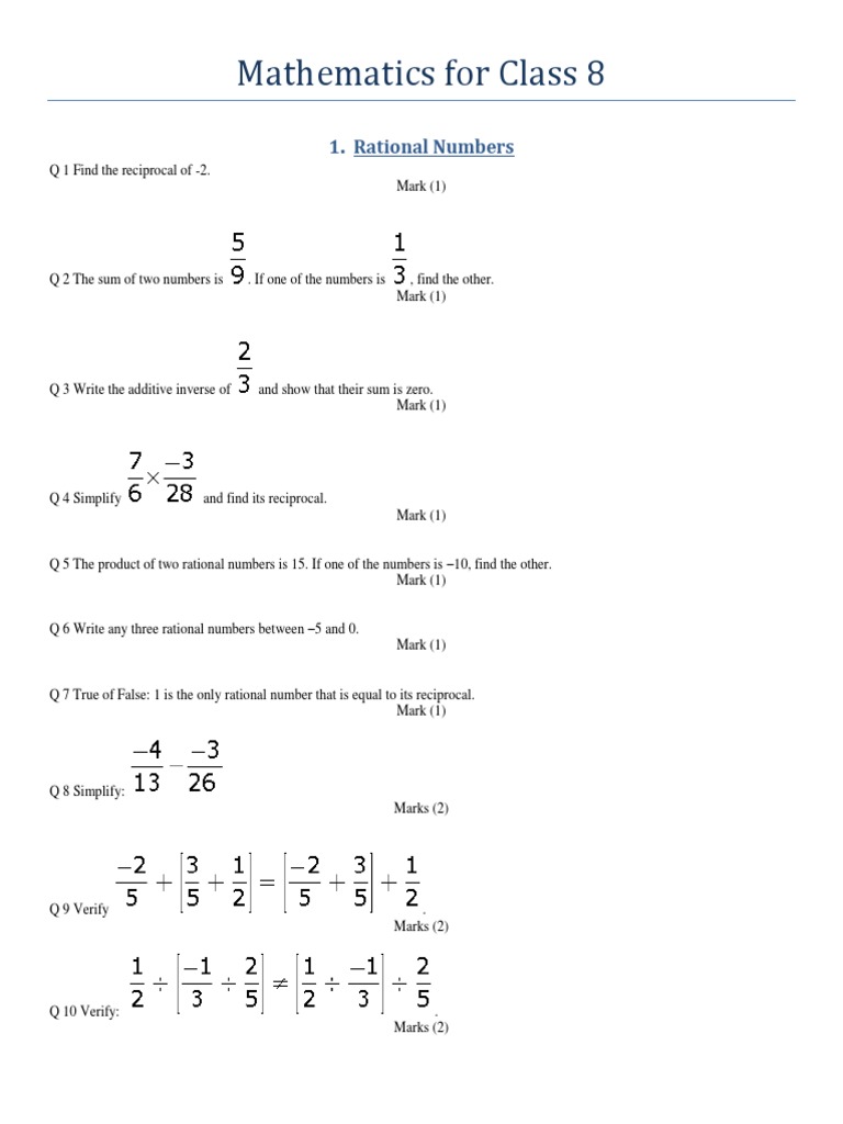 Class 8 Maths Worksheet Set-2 | PDF | Rectangle | Euclidean Plane Geometry