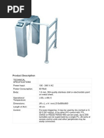 DS-K3B501SX+Series+Swing+Barrier Datasheet V1.0 20210407 | PDF ...