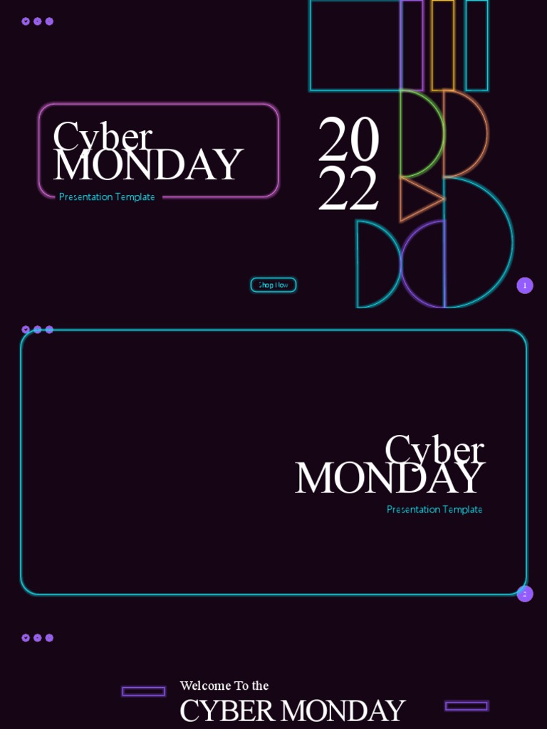 Neon Cyber Theme Templates | PDF | Communication | Linguistics