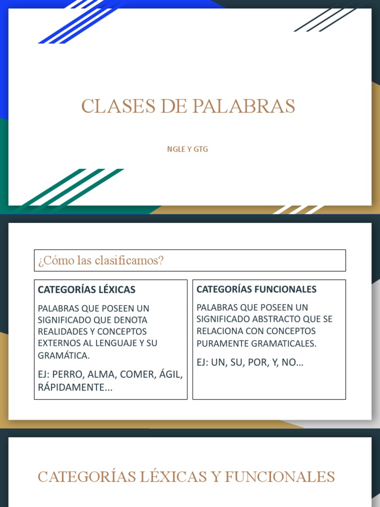 Clasificación de Palabras en Gramática | PDF | Palabra | Adverbio