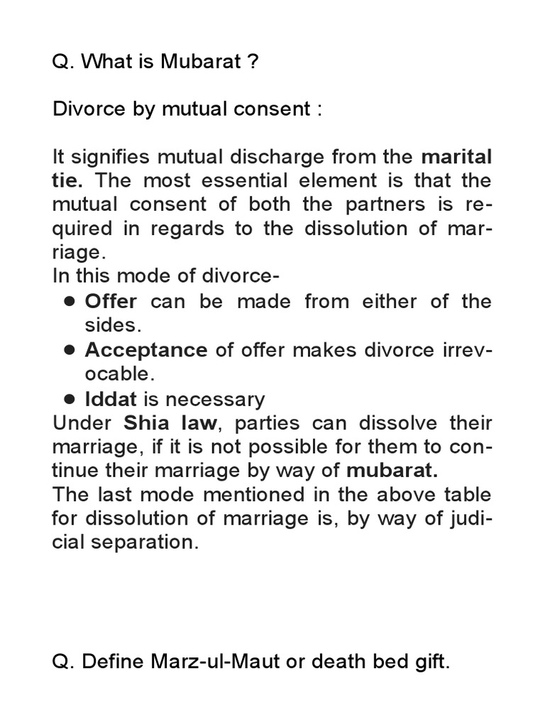 Muslim Law Notes | PDF | Will And Testament | Marriage