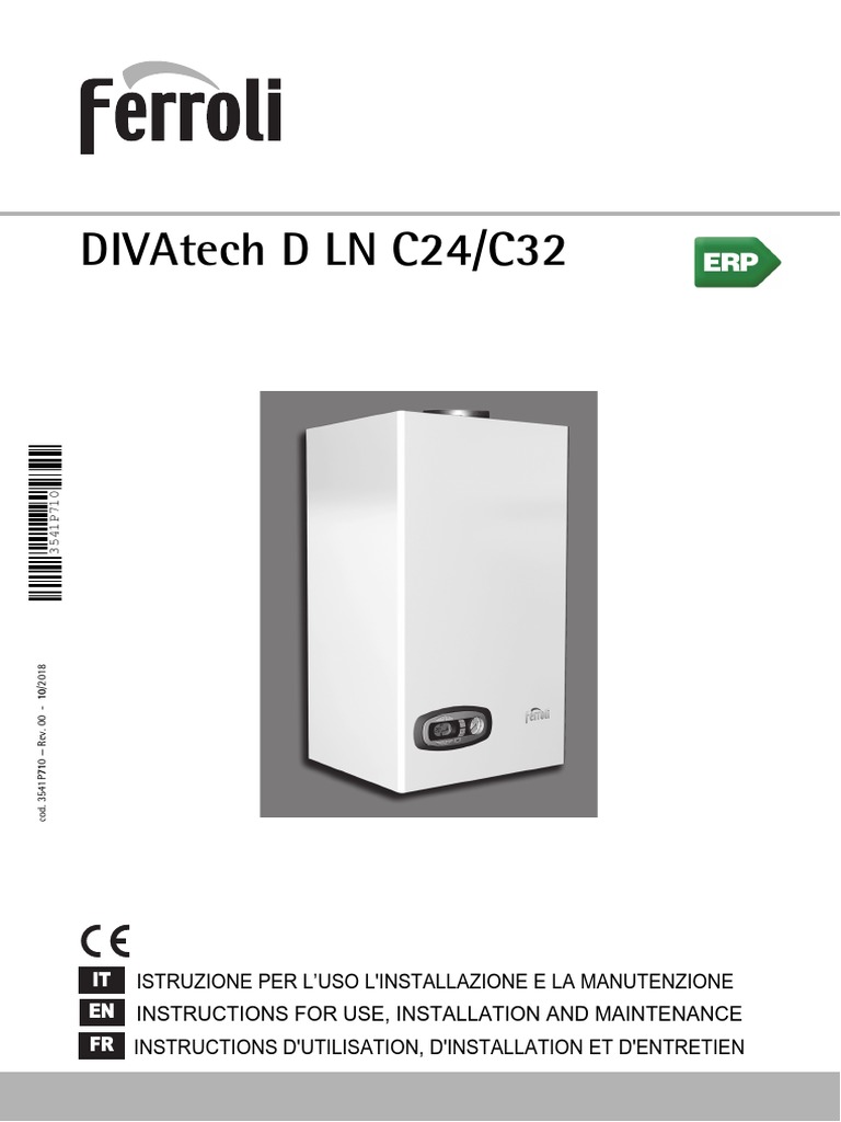 Manuale Caldaia Ferroli Divatech | PDF