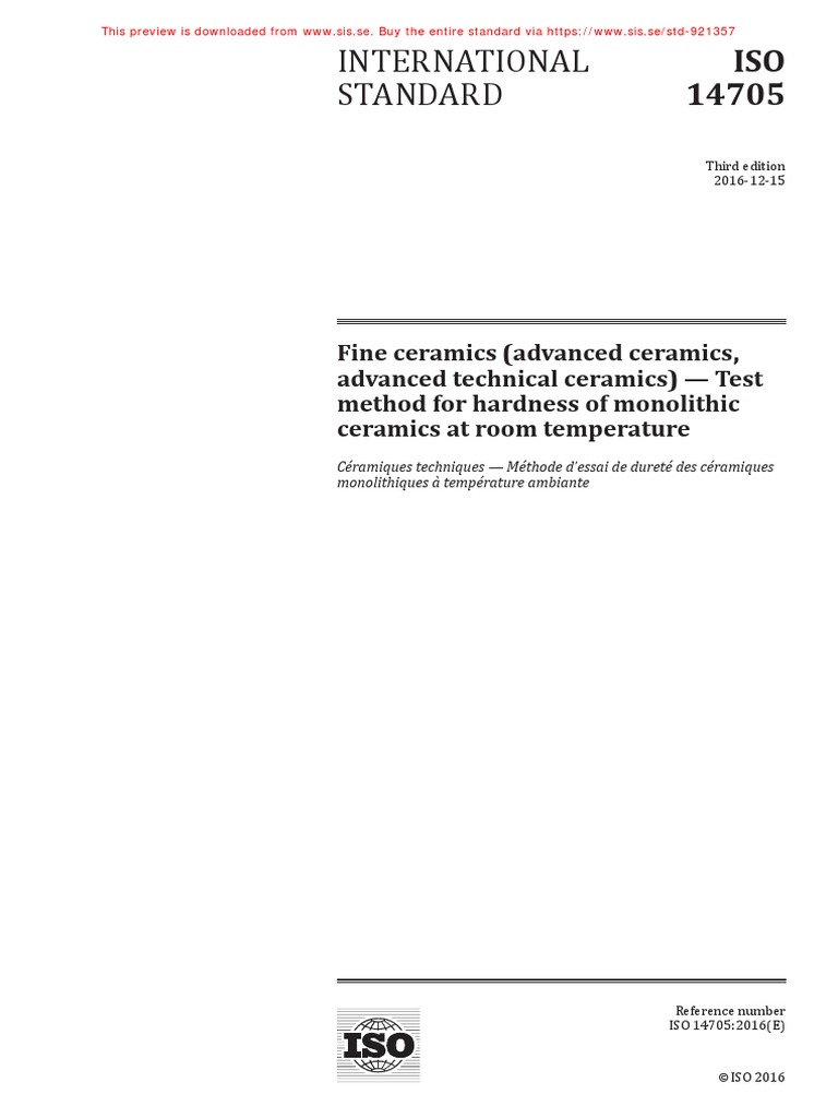 Iso 14705 2016 en PDF | PDF | International Organization For ...