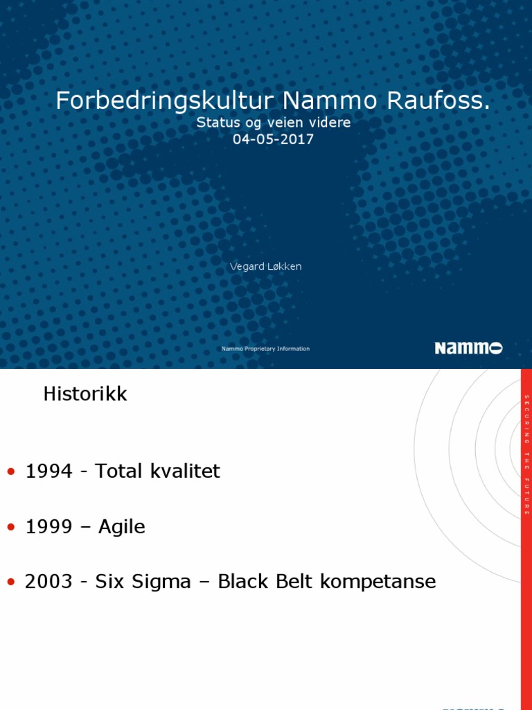 Nammo Raufoss AS Ved Vegard Løkken | PDF