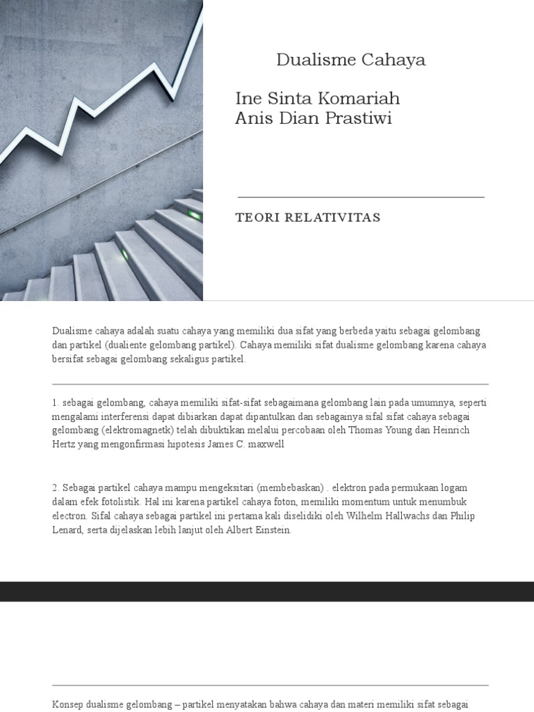 Dualisme Cahaya | PDF | Sains & Matematika