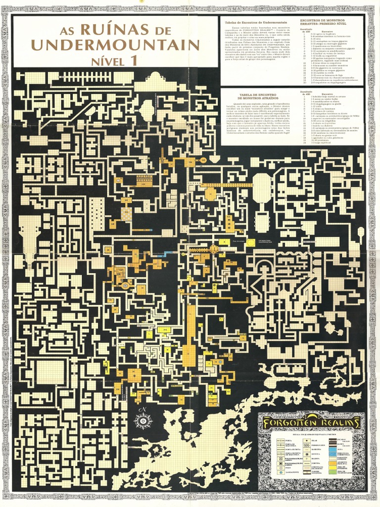 Forgotten Realms - Undermountain Mapa | PDF