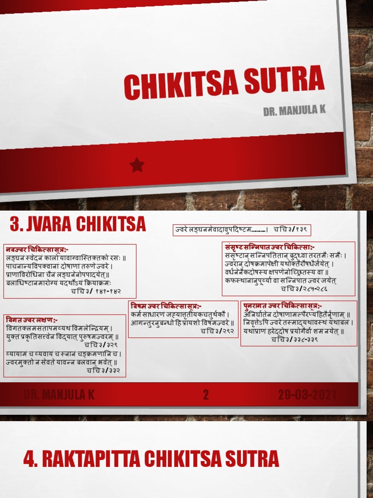 Chikitsa Sutra | PDF