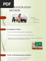 Demonstration Method | PDF | Scientific Method | Teaching Method
