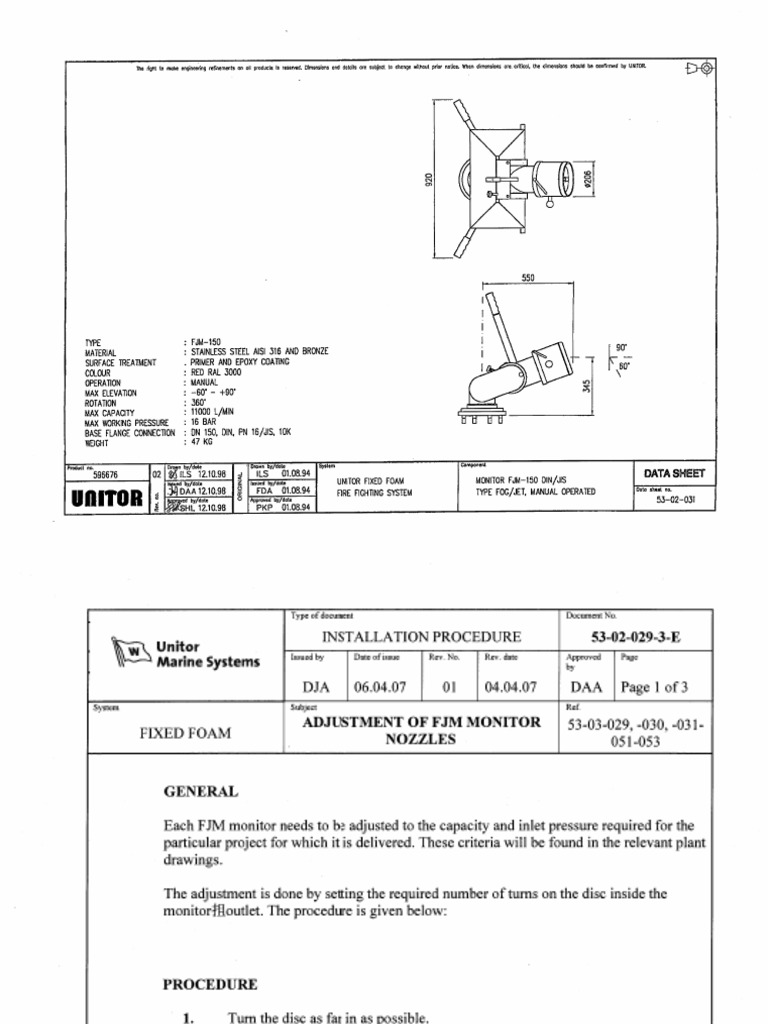 Pages From Working Drawing UNITOR FJM-150 | PDF