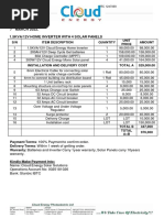 Quotation For Solar Integration and Battery Supply | PDF | Power ...