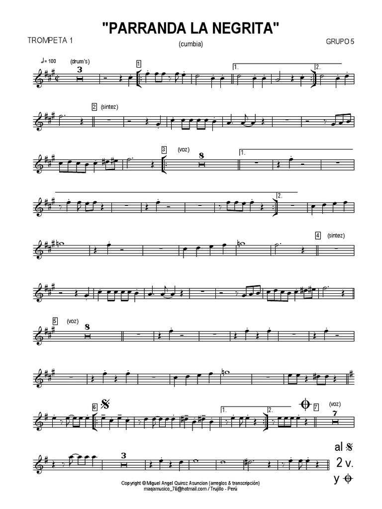 Grupo 5 - Parranda La Negrita | PDF