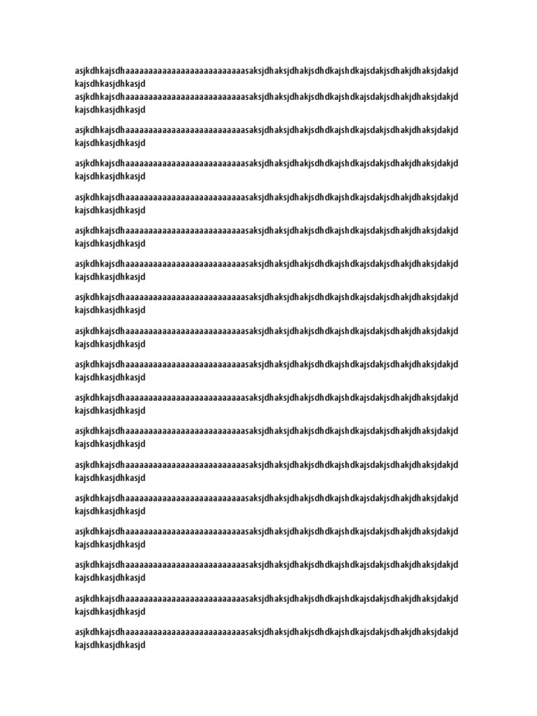 Nonsensical Text Document | PDF | Home & Garden