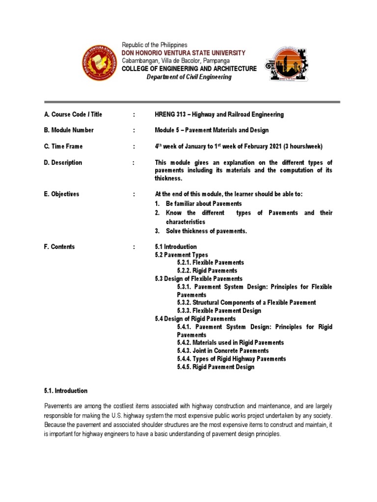 Chapter 5 - Pavement Materials and Design | PDF