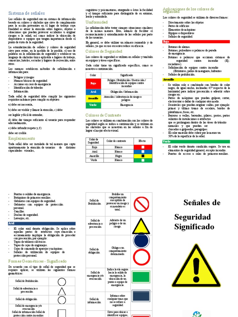 Charla Señales de Seguridad | PDF | Color | Verde