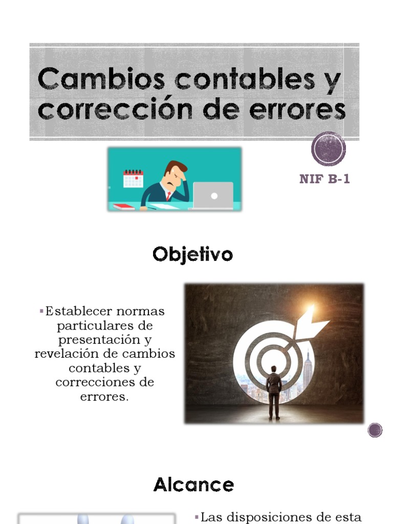 NIF B 1 Cambios Contables y Correcci N de Errores PDF | PDF ...