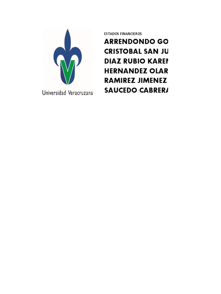 1 Ejs Edo ResultadoS EQUIPO | PDF | Business | Contabilidad financiera