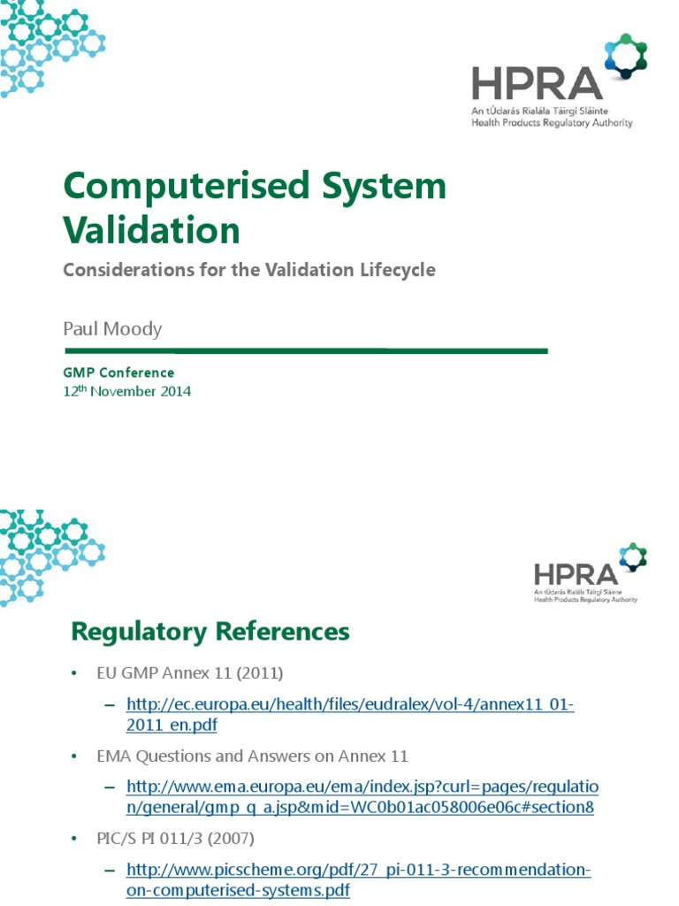Computerised System Validation | PDF | Verification And Validation | Databases
