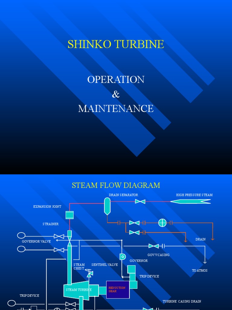 Shinko Turbine: Operation & Maintenance | PDF | Pump | Valve