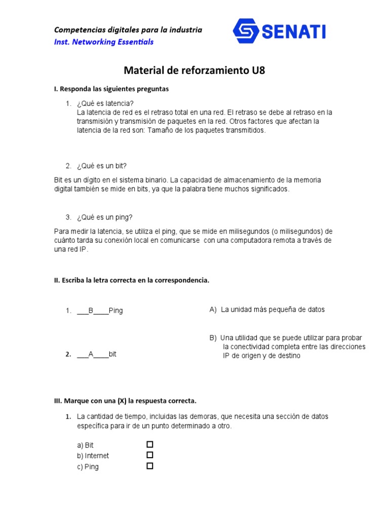 Material de Reforzamiento U8 TAREA | PDF | Tecnología