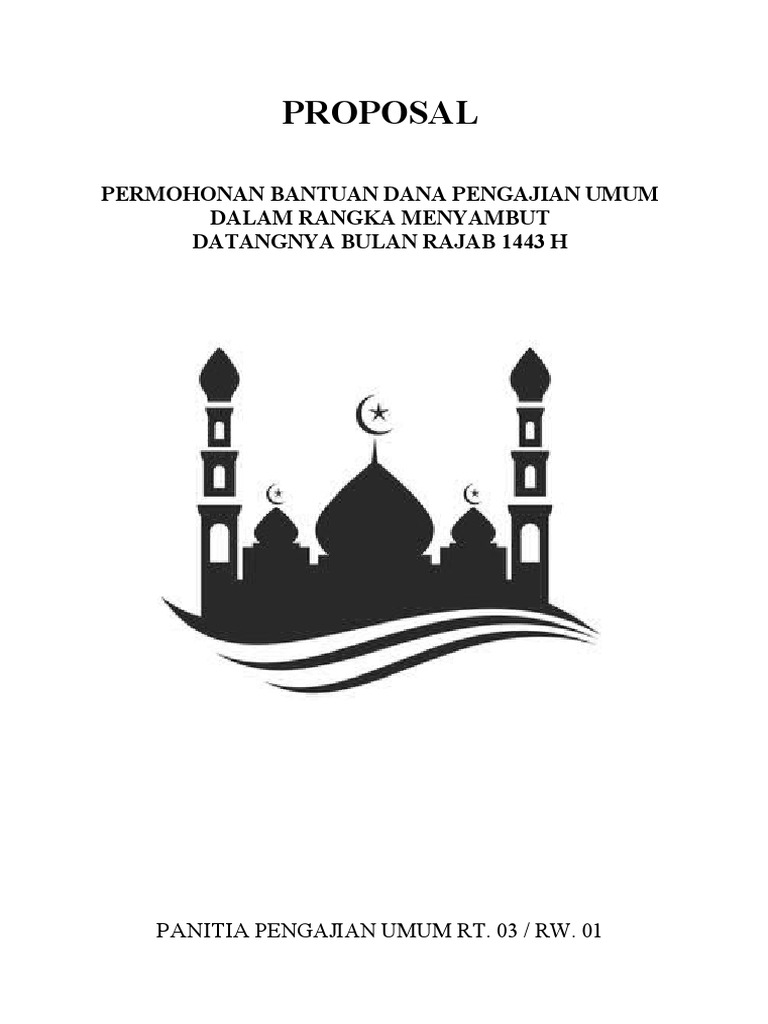 Proposal Pengajian Akbar 1 | PDF