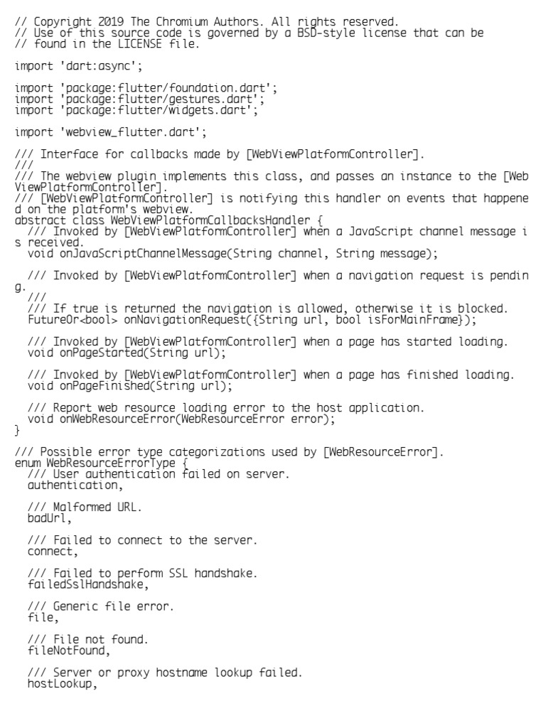 Platform Interface - Dart | PDF