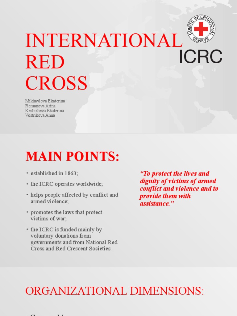 International Red Cross | PDF | International Red Cross And Red ...