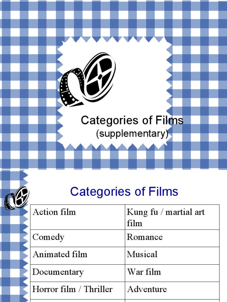 Film Categories and Examples | PDF | Sports & Recreation | Young Adult