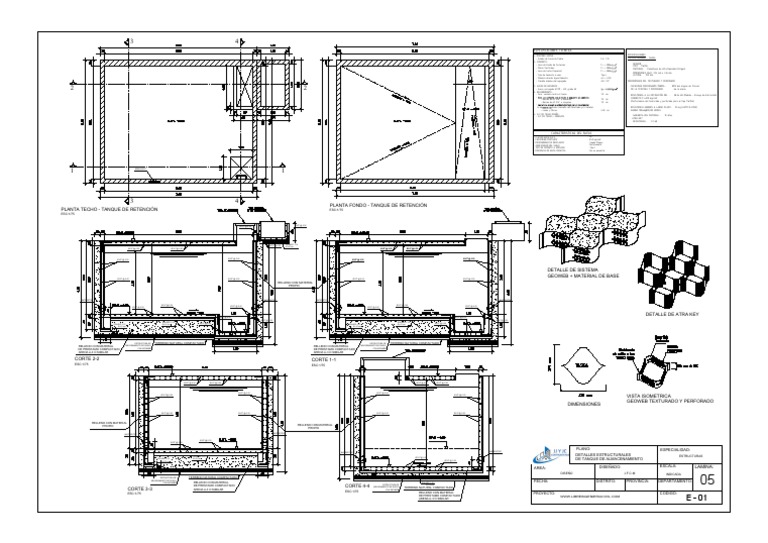 Planos Cisterna 100,000 Litros | PDF