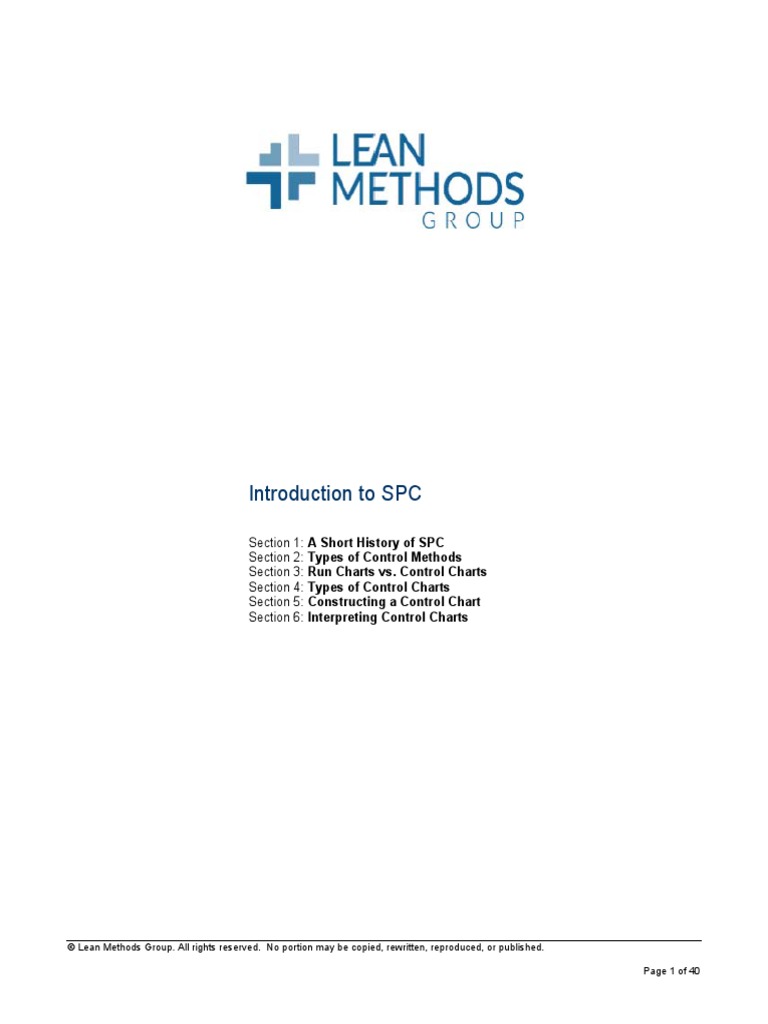 T19-Introduction To SPC | PDF