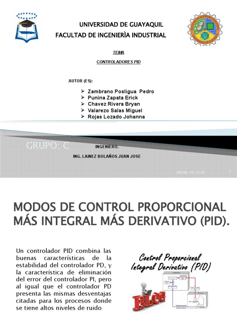 Modos de Control Proporcional Más Integral Más Derivativo (Pid) . | PDF ...