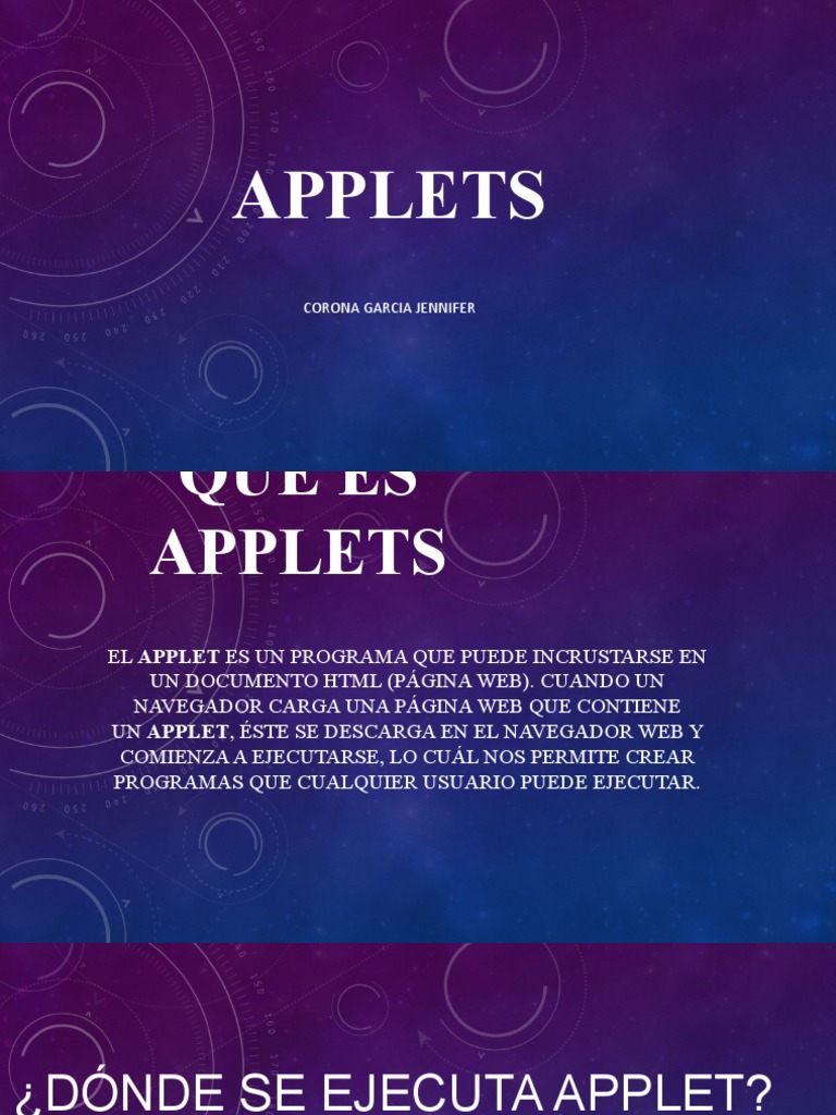 Applets | Descargar gratis PDF | Java (lenguaje de programación) | Red mundial