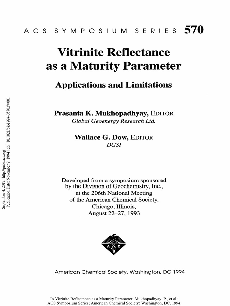 Vitrinite Reflectance Limitations | PDF