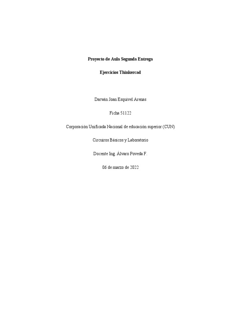 Ejercicios De Thinkercad Pdf 