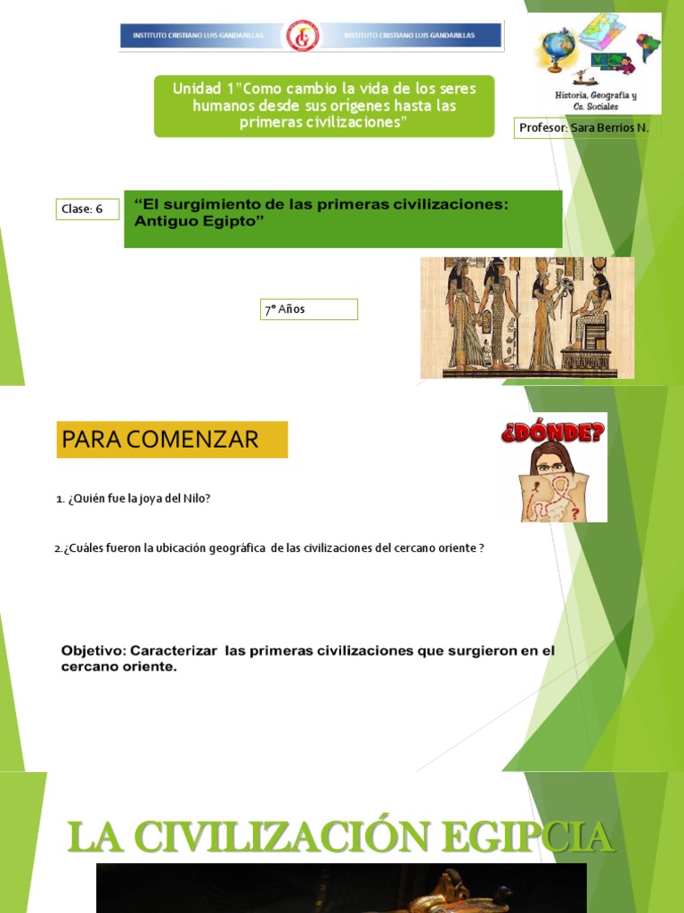 7° BÁSICO HISTORIA Unidad 1PPT #6 Antiguo Egipto | PDF | Antiguo Egipto ...