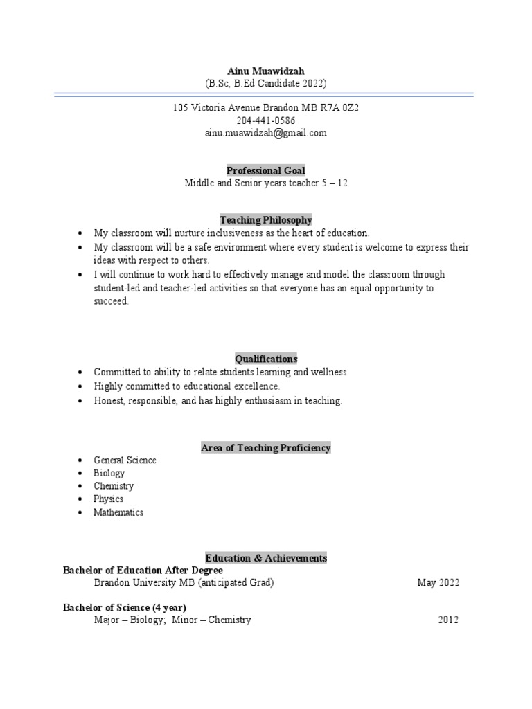 Resume Ainu | PDF | Teachers | Learning