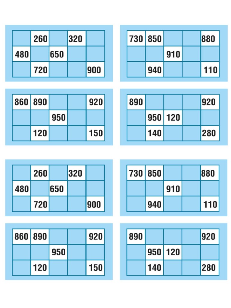 Bingo de Tres Cifras | PDF