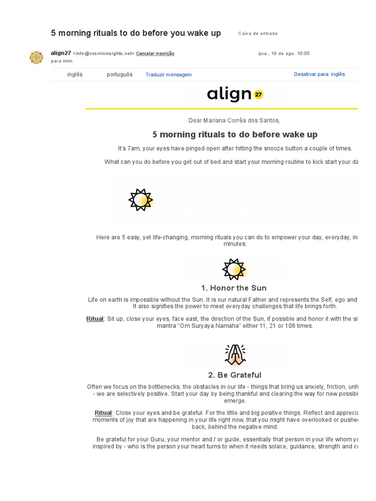 5 Morning Rituals To Do Before You Wake Up - Mariocean@gmail - Com ...