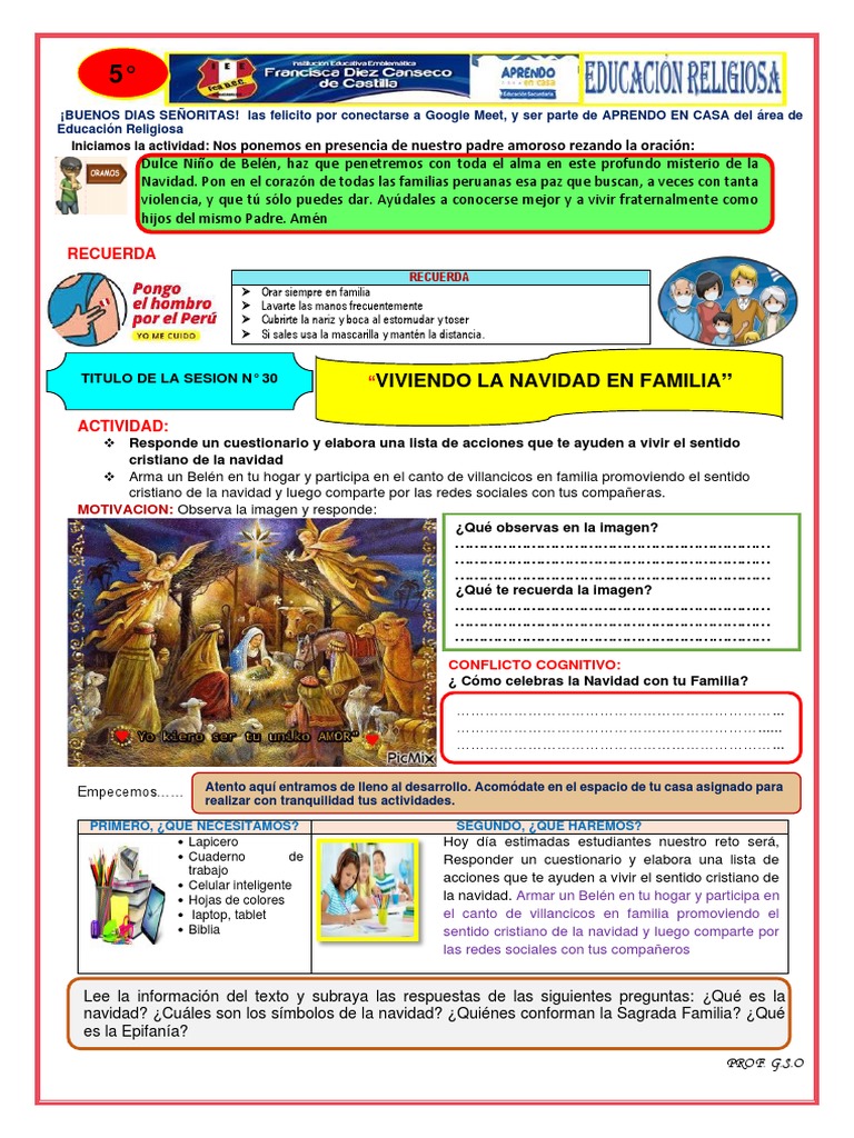 Navidad: Celebración en Familia | PDF | María, madre de Jesús | Jesús