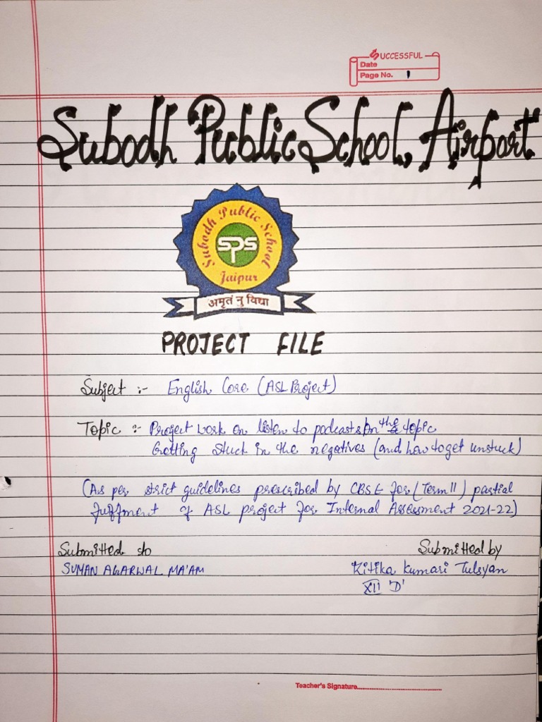 Class 12 English Project | PDF