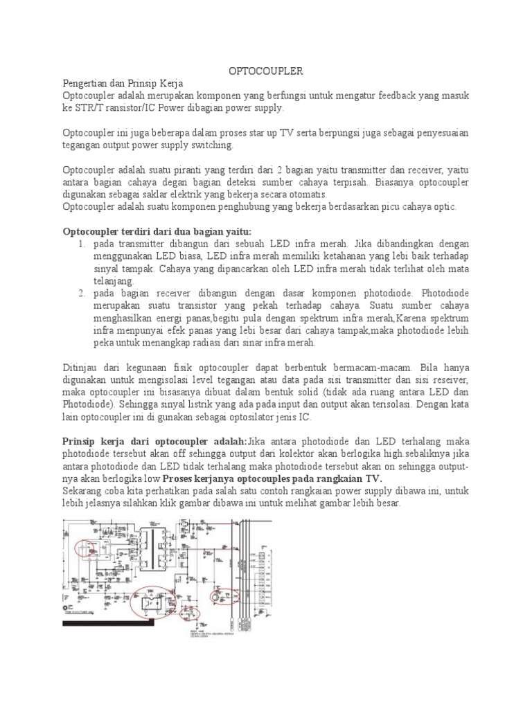 Fungsi dan Prinsip Kerja Optocoupler | PDF | Sains & Matematika