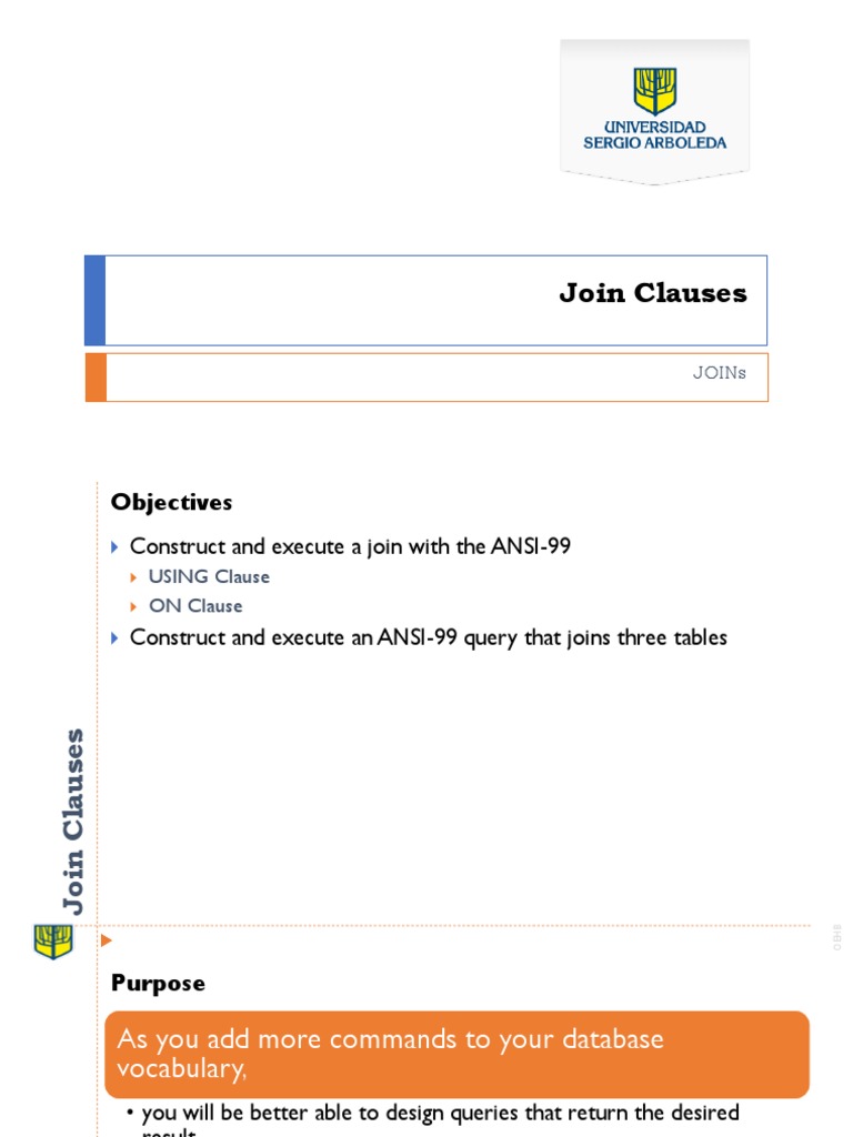 Mastering SQL Join Clauses Explained | PDF | Computers