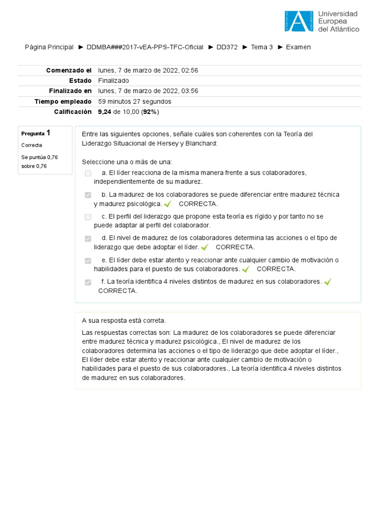 Examen DD372 | PDF | Développement personnel
