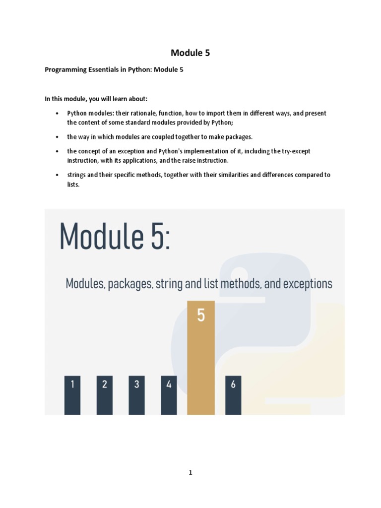 Module 5 | PDF | Randomness | Python (Programming Language)