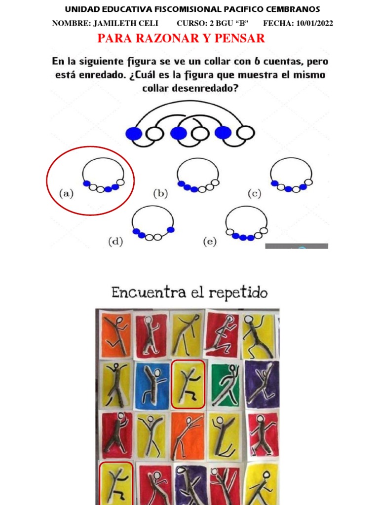 para Razonar y Pensar | PDF
