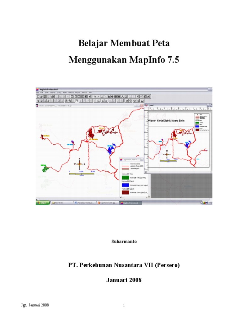 Belajar Membuat Peta Dengan MapInfo | PDF