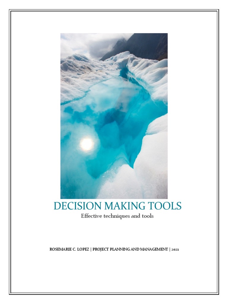 Module in DECISION MAKING TOOLS | PDF | Decision Making | Needs Assessment