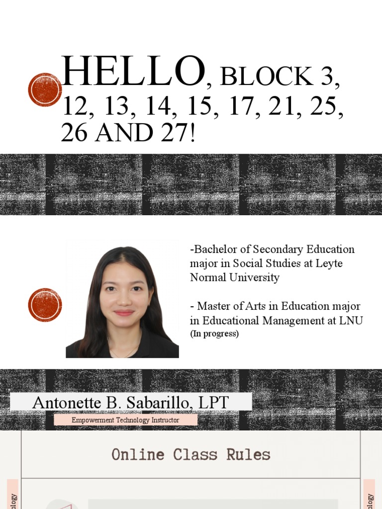Hello:, Block 3, 12, 13, 14, 15, 17, 21, 25, 26 AND 27! | PDF ...